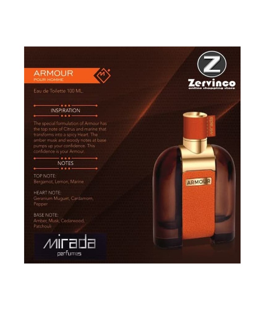 Mirada Armour Pour Homme For Men Edt 100ml